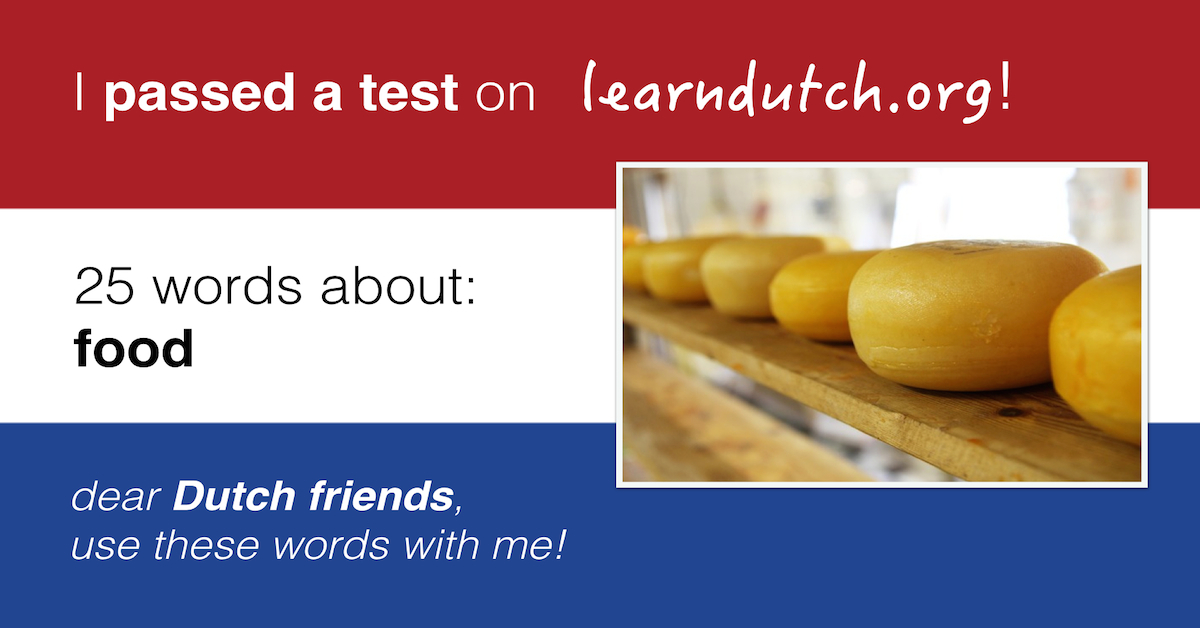 Dutch vocabulary test 04 - Food - Learn Dutch Online